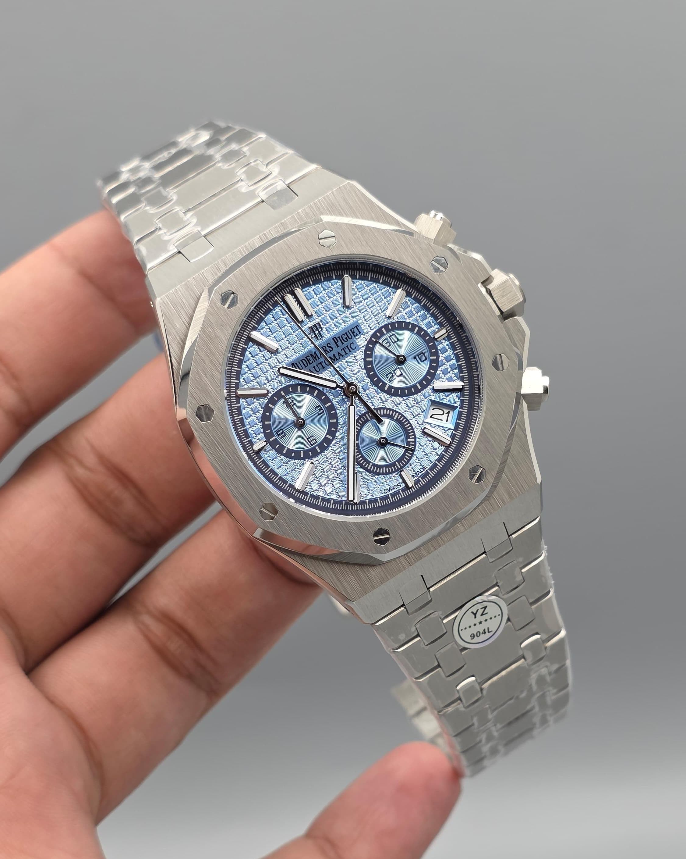 Luxury Men’s Chronograph Watch – Blue Dial – GHARIYAL